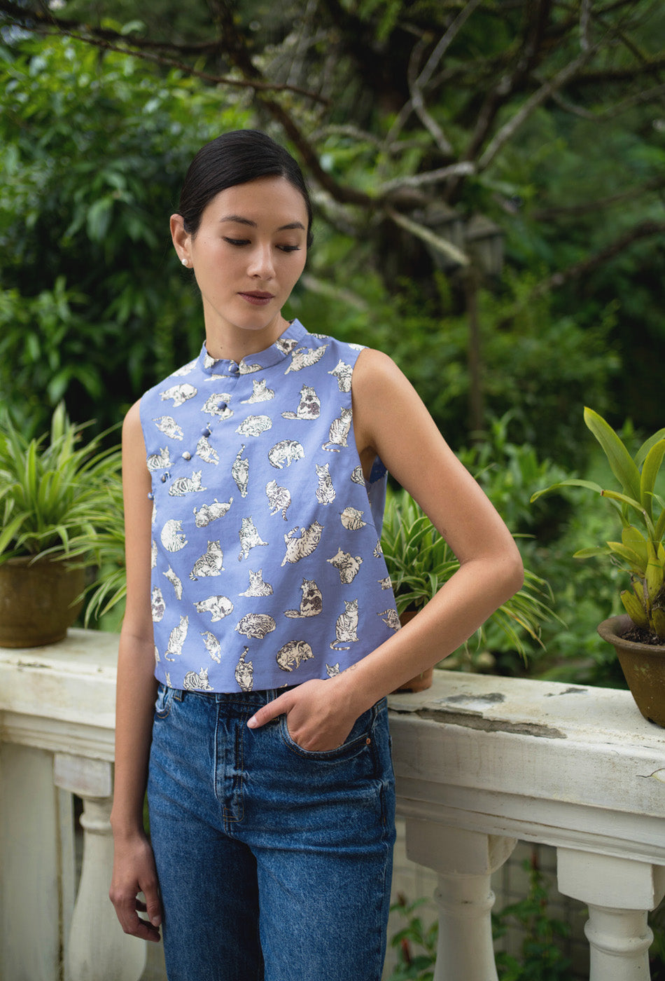 A Moment in Time Cheongsam Top in Purrlune – Lili & Do