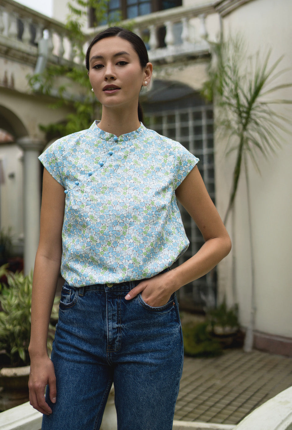 Gran’s Letter Cheongsam Top in Bellarine – Lili & Do